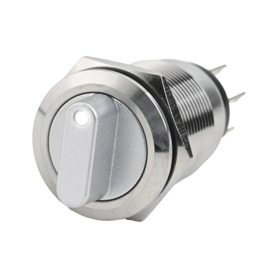 Rotary Push Button Switch 19Mm 3 Positions Latching Type 12V 24V Rated ...