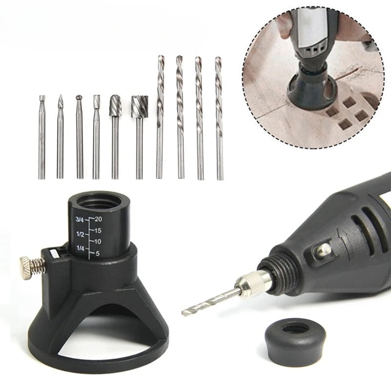 Rotary Router Milling Cutter Guide Attachment Twist Drill Bit Wood ...