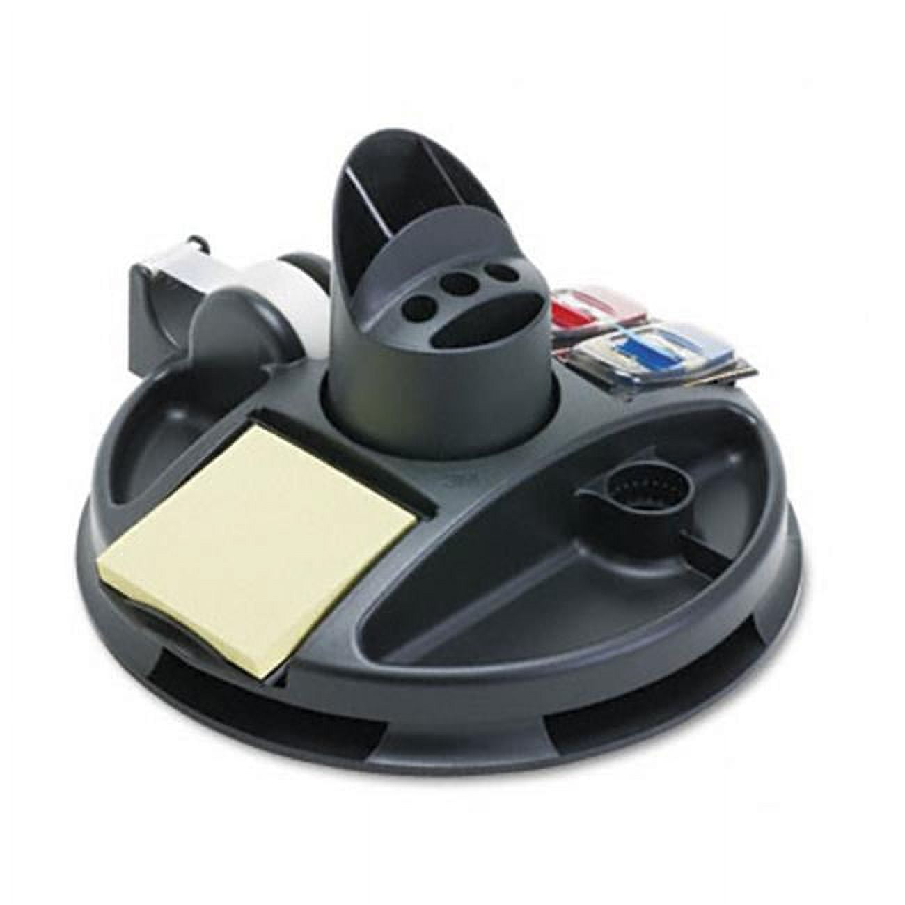 Rotary Self-Stick Notes Dispenser Plastic Rotary 9 1/2 dia x 5 1/2h ...