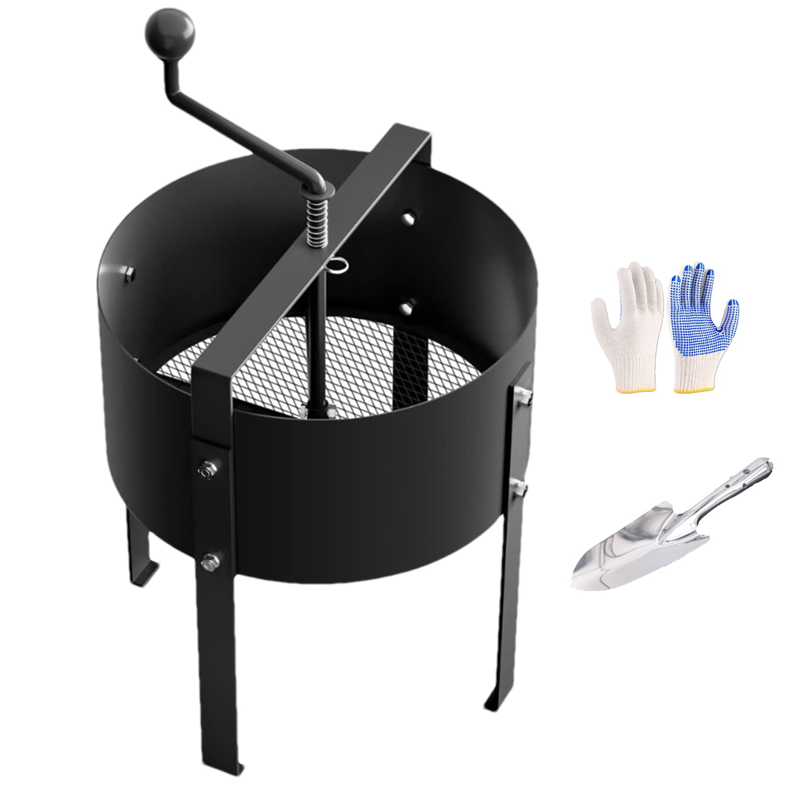 Rotary Soil Sieve | Garden Rock Sieve | Carbon Steel Large Rock ...