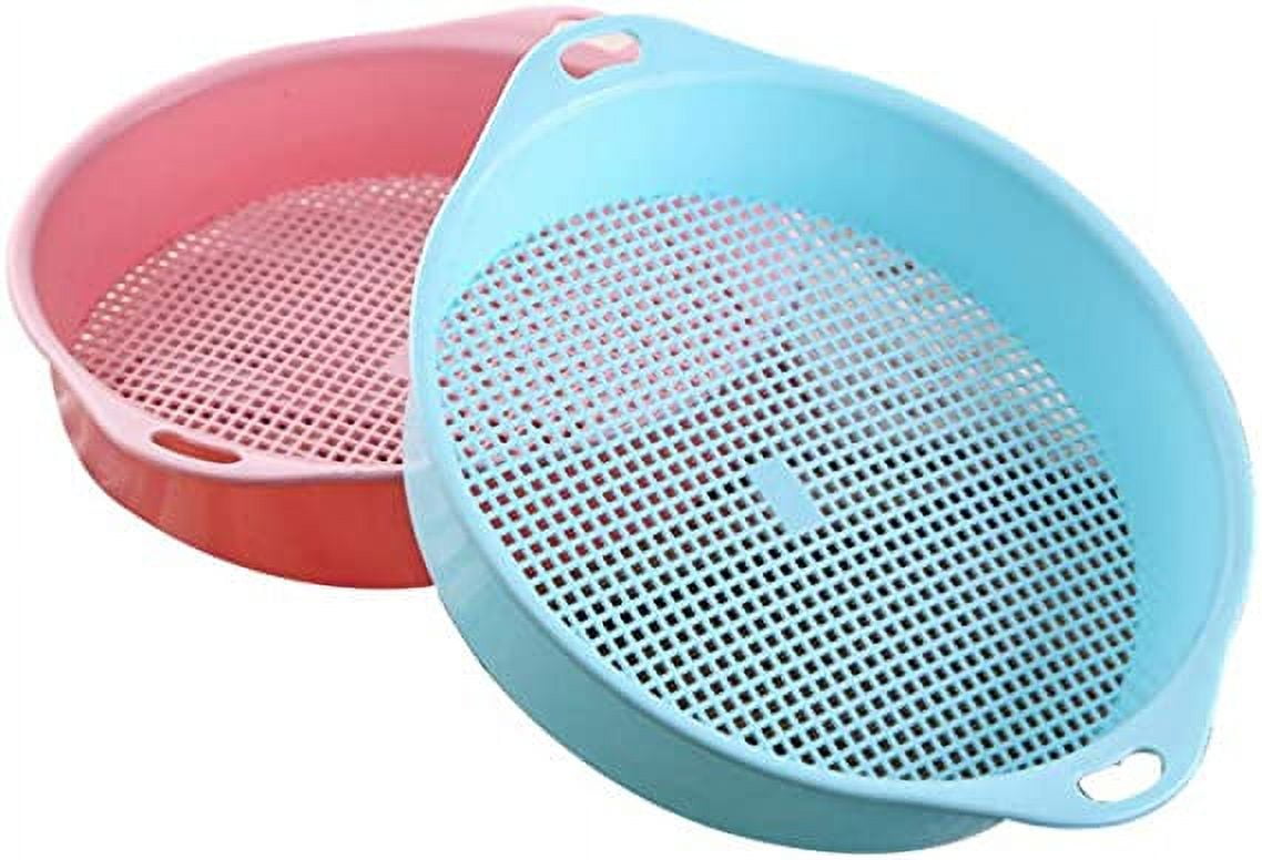 Rotary Soil Sieve Plastic Soil Sieve Round Mesh Garden Sieve Sand ...