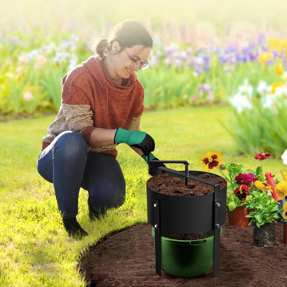 Rotary Soil Sifter Compost Sieve Garden Potting Sifting Mesh Rock Sand ...