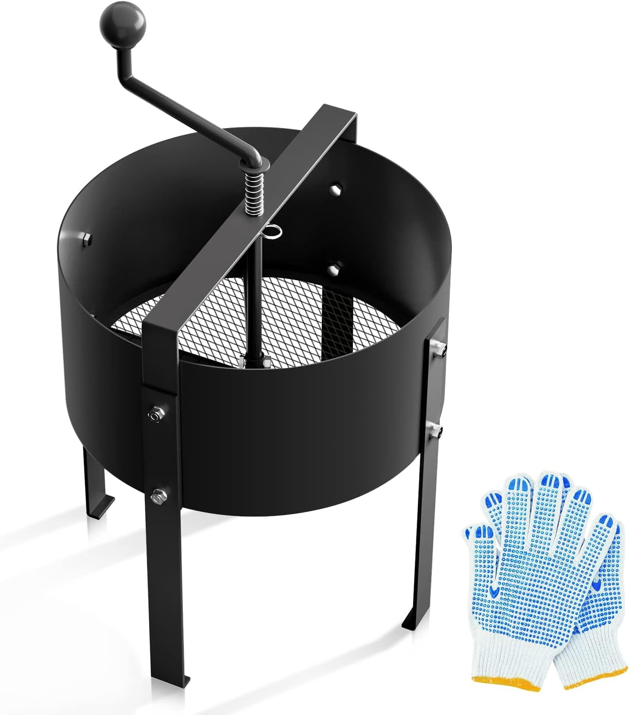 Rotary Soil Sifter Compost Sieve Garden Potting Sifting Mesh Rock Sand ...