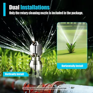 Rotary Spraying Full Tank Internal Cleaning Washing Nozzle 3/4" 360 ...