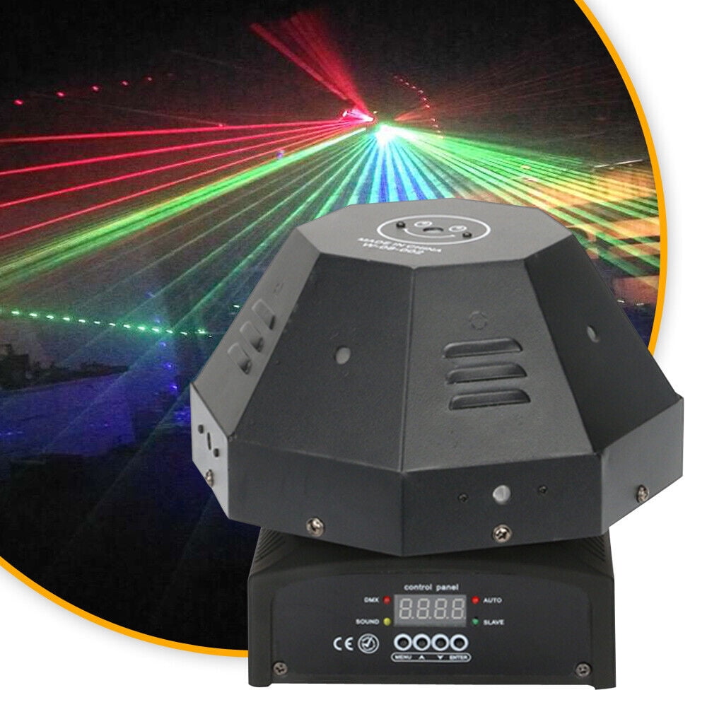 Rotary Stage Light LED DMX-512 RGB Color Beam Light KTV/Bar DJ Laser ...