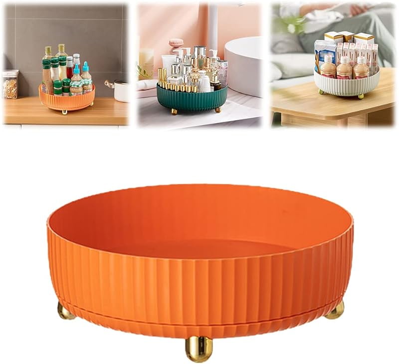 Rotary Storage Rack, Lazy Susan Turntable for Cabinet Rotating Spice ...