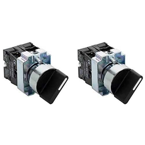 Rotary Switch - 2-Position Selector Switch Maintained - 22mm Mounting ...