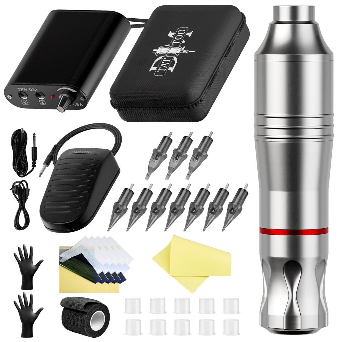 Rotary Tättoo Pen Kit – Bigtrek Professional Pen with Power Supply ...