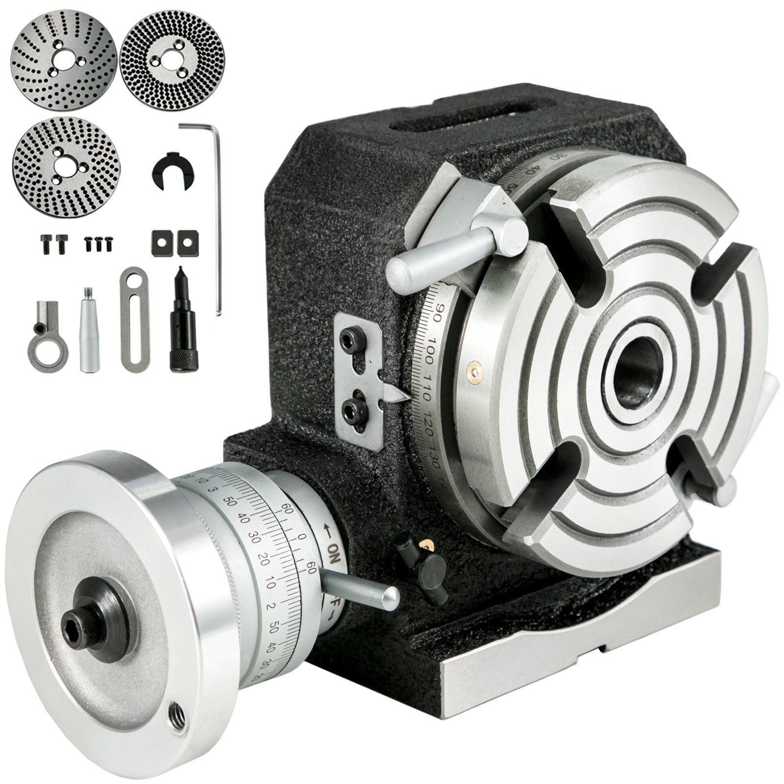 Rotary Table 4inch(100mm) Horizontal Vertical Milling Table 2/5inch ...