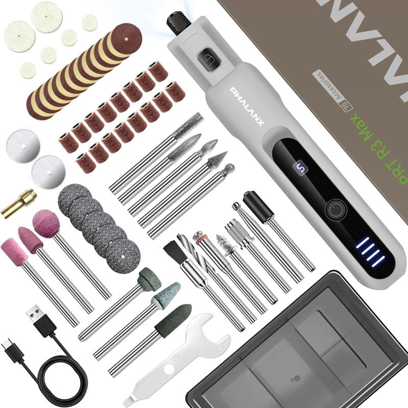 Rotary Tool - 3.7V Cordless Rotary Tool Kit LED Ring Work Light, 2.0Ah ...