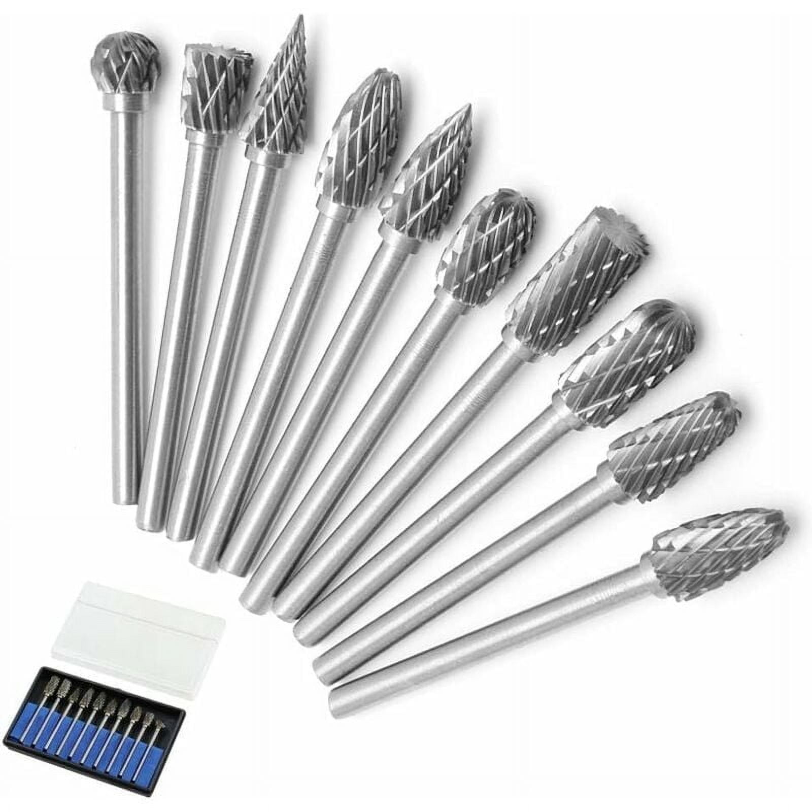 Rotary Tool Chisel Set, Double Cut Tungsten Carbide Deburring Tools ...
