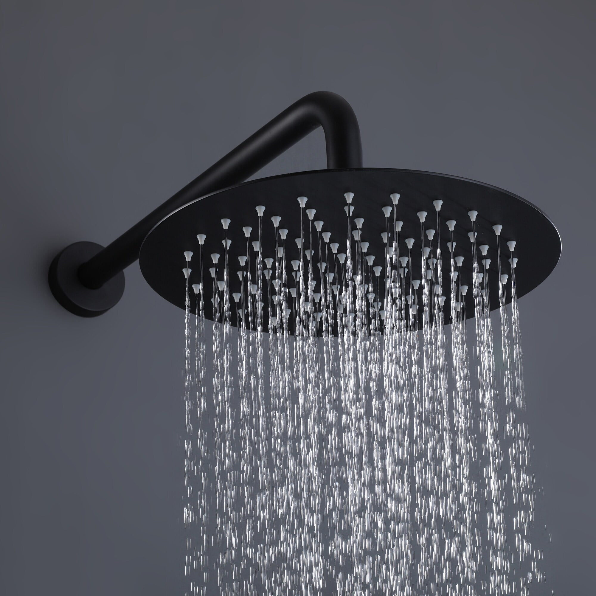Rotatable 12'' High Pressure Rain Shower Head with Self-Cleaning and ...