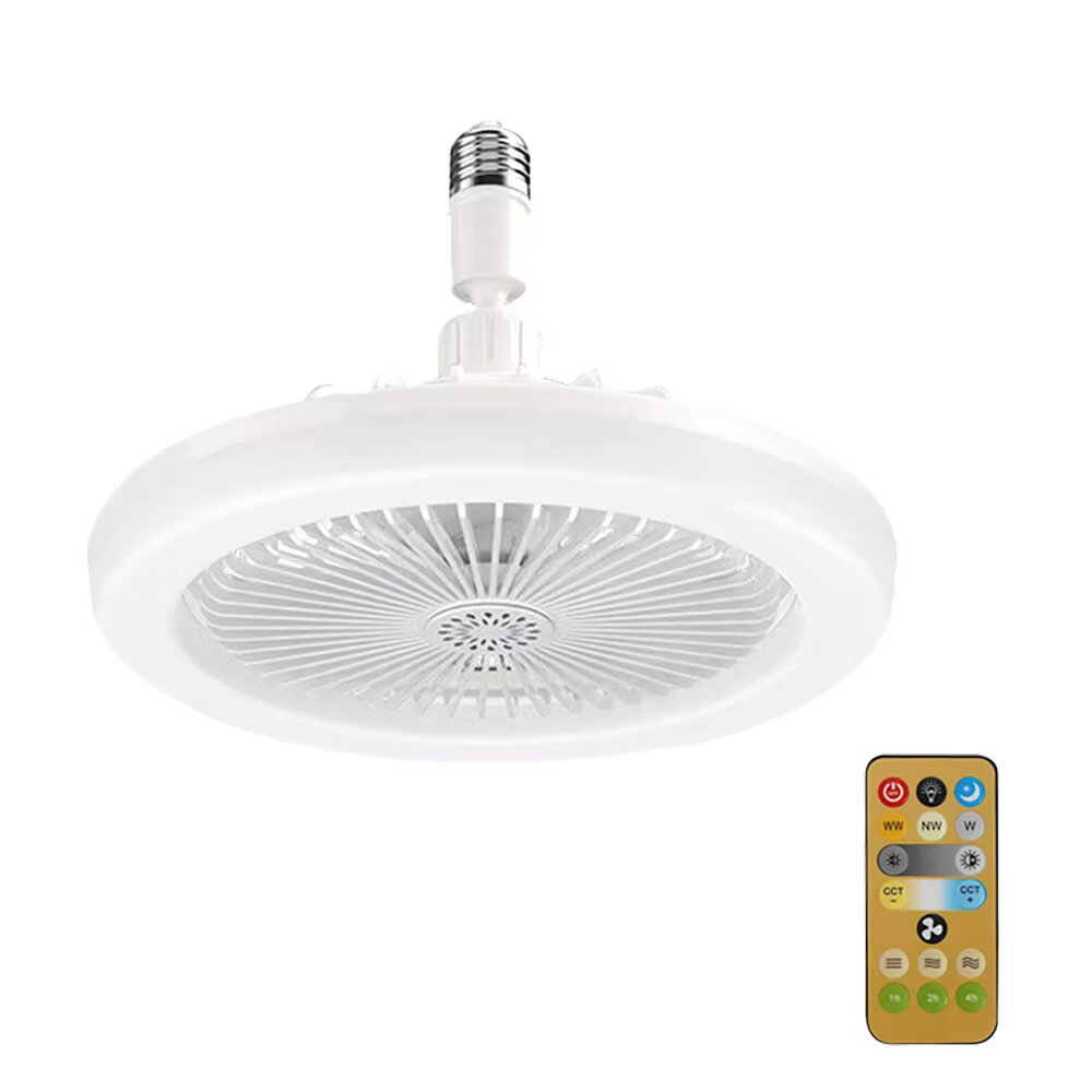 Rotatable 3in1 Ceiling Fan with Remote Control Lighting Lamp E27 ...