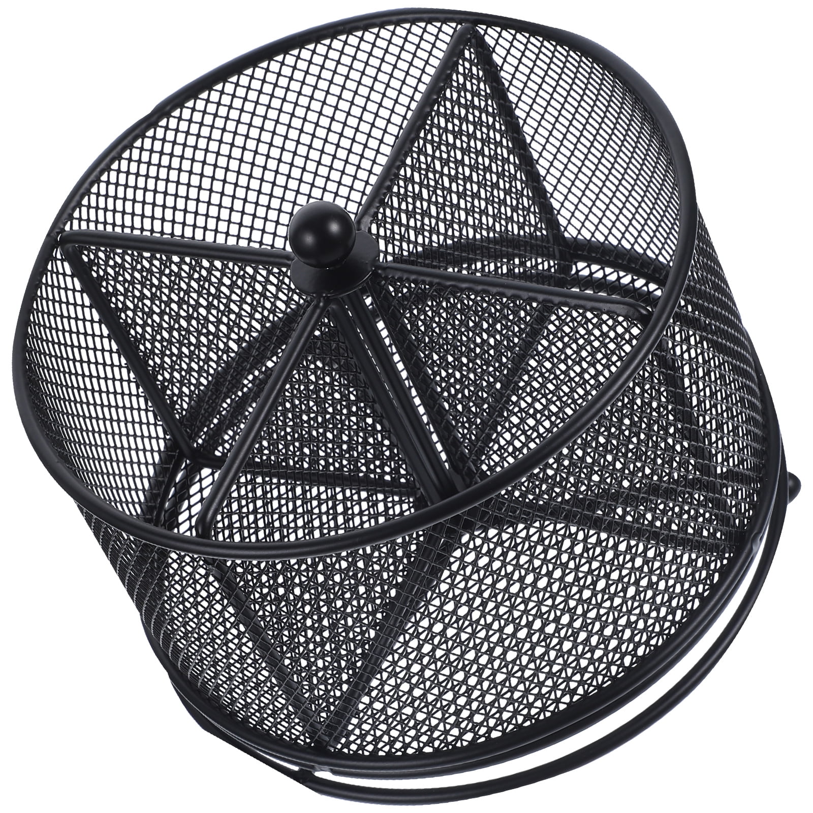 Rotatable Cutlery Box and Bucket Storage Rack (black) Kitchen ...