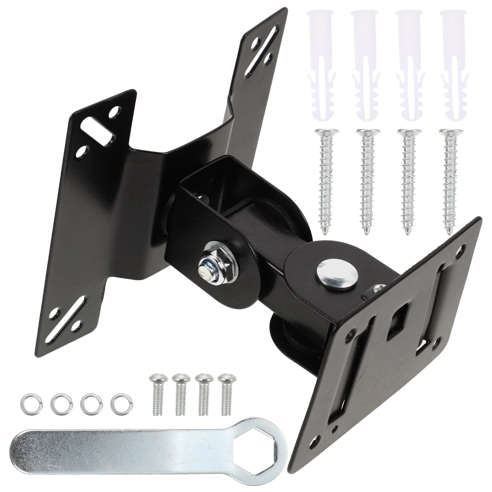 Pawsdot Rotatable Corner TV Wall Mount Bracket Heavy Duty Iron Black ...