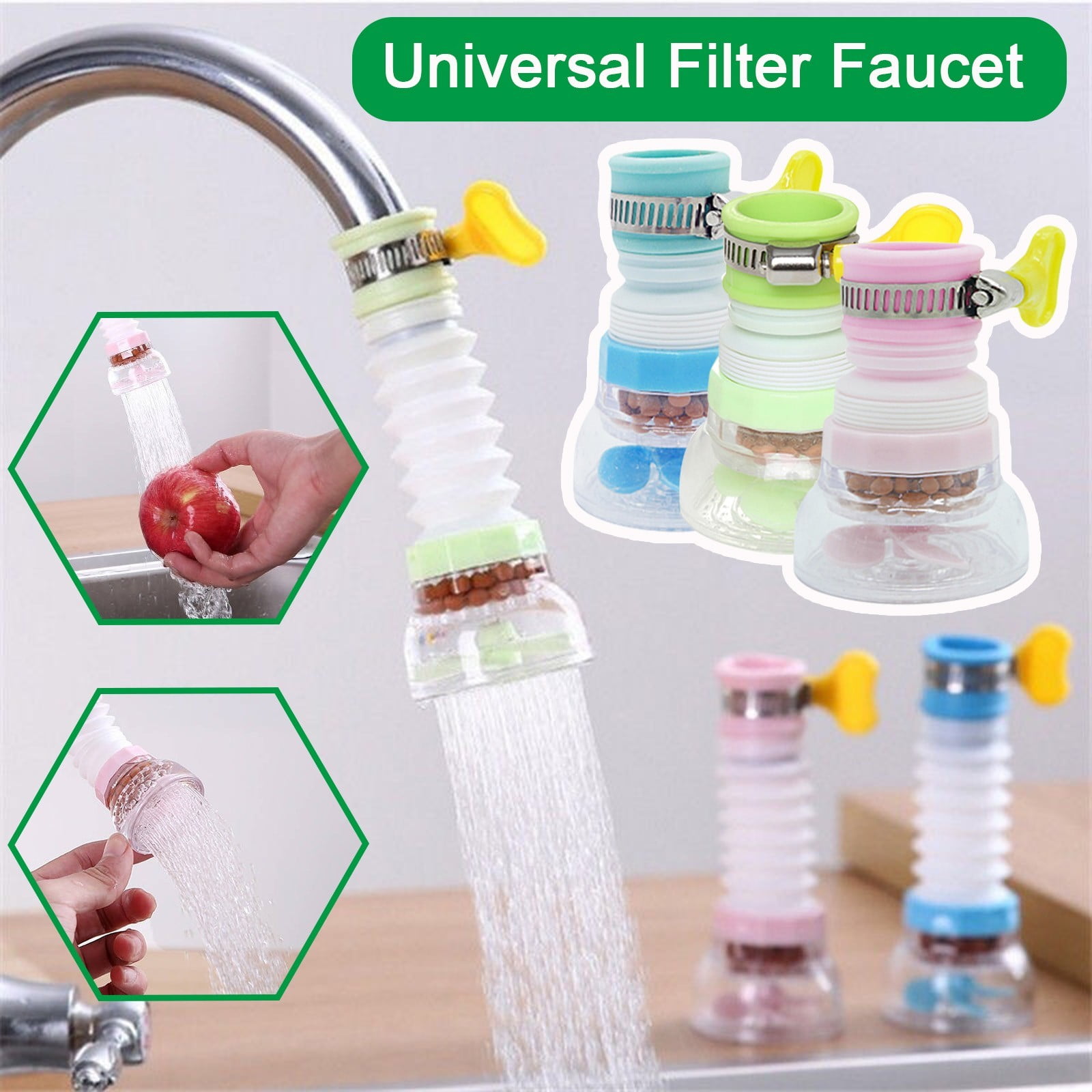 Rotatable Kitchen Faucet Aerator Water Saving Device with Clasp ...