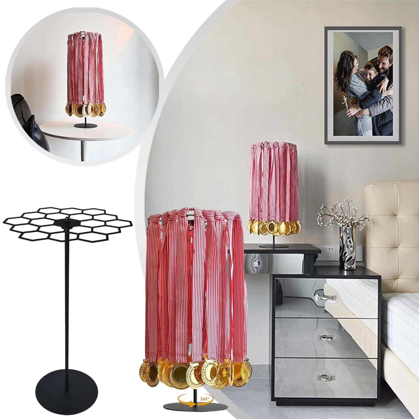 Rotatable Medal Holder For Tabletop Medal Display Stand Rotating ...