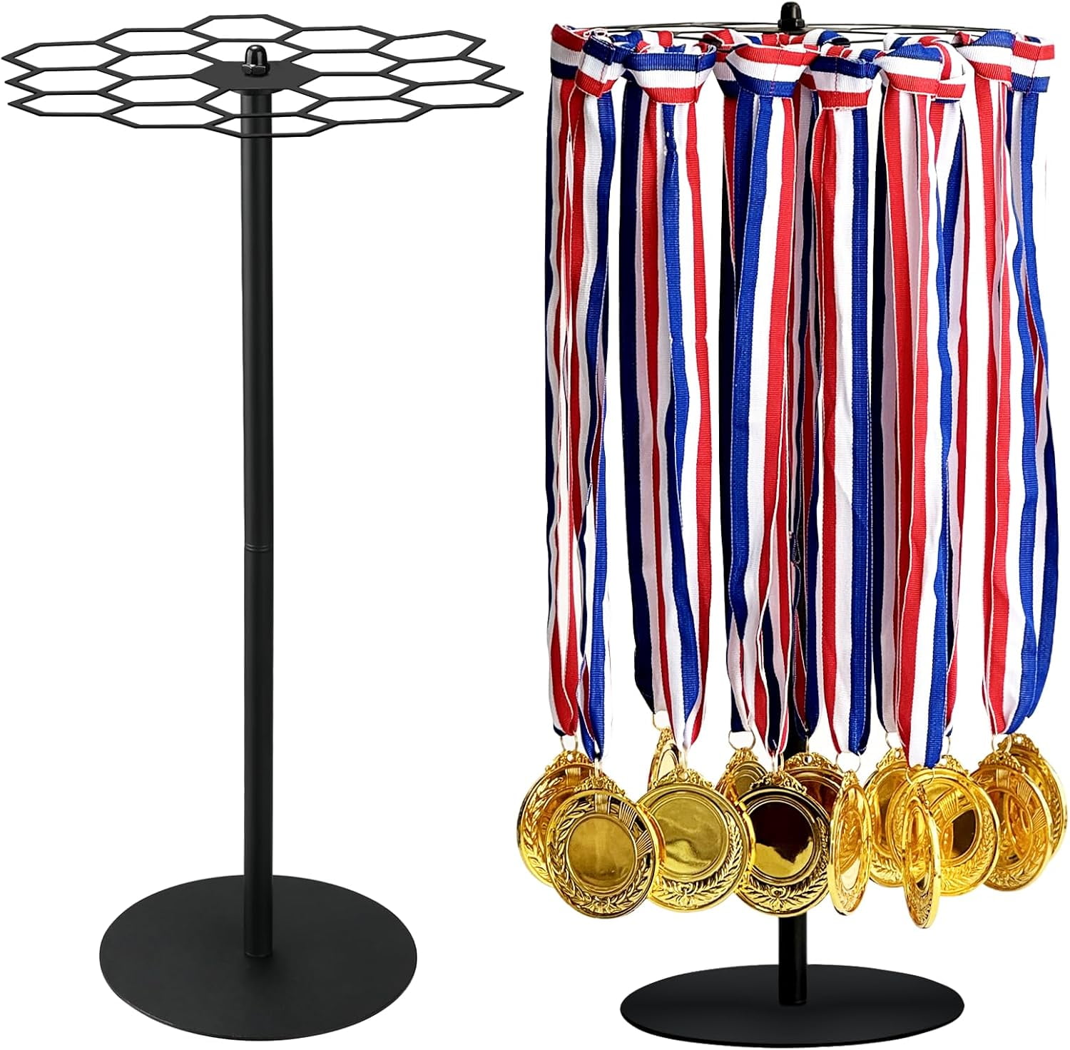 Rotatable Race Medal Hanger Display, Tabletop Medal Holder, Medal Stand ...