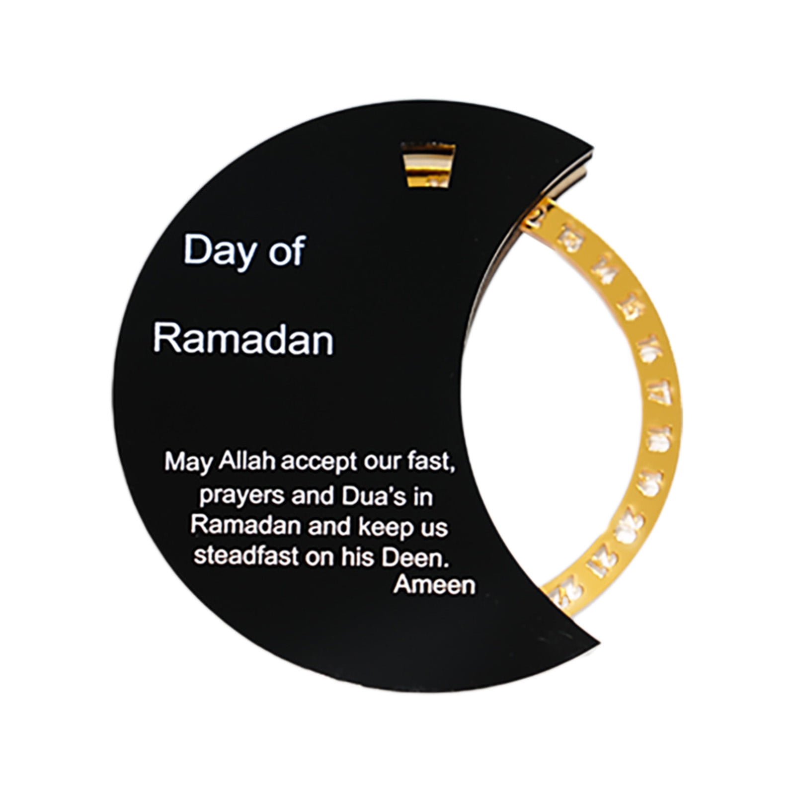 Rotatable Ramadan Countdown Calendar Wooden Acrylic Eid Mubarak Count ...