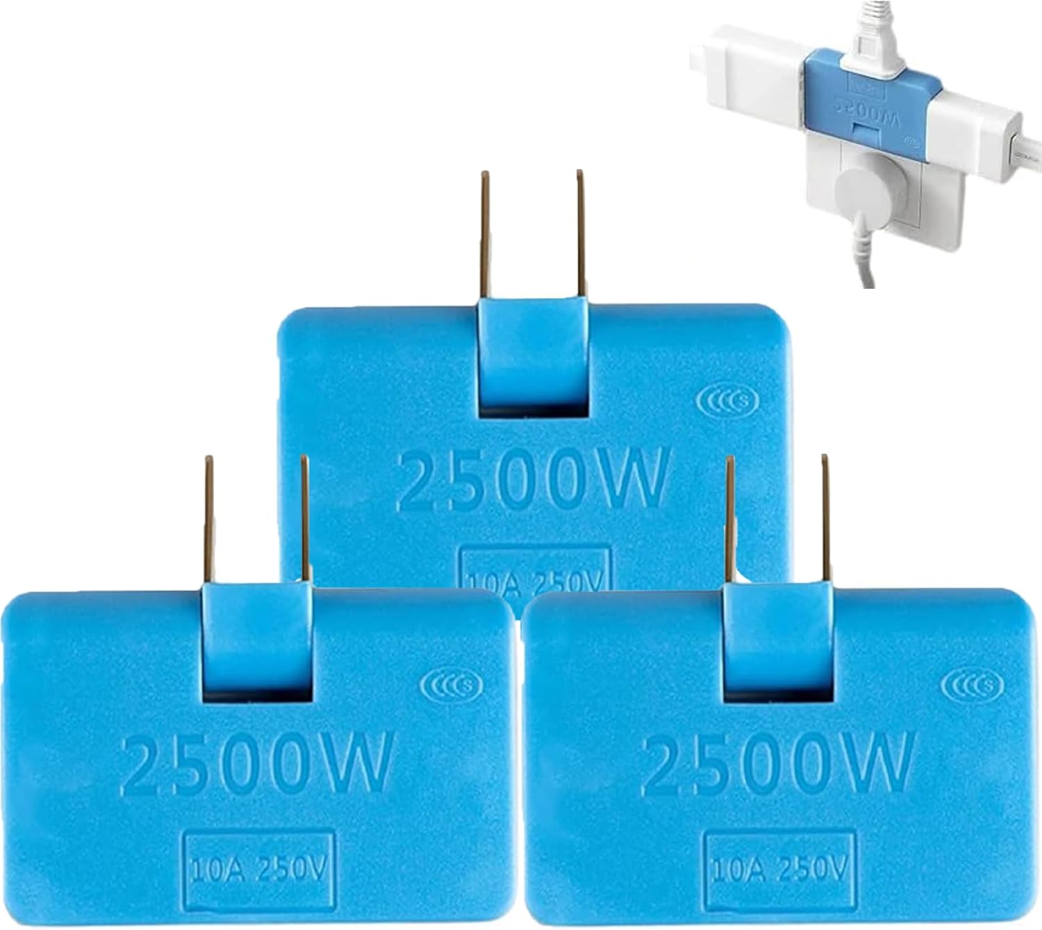 Rotatable Socket Converter, 2500W 3 Way Rotatable Socket Converter, 3 ...