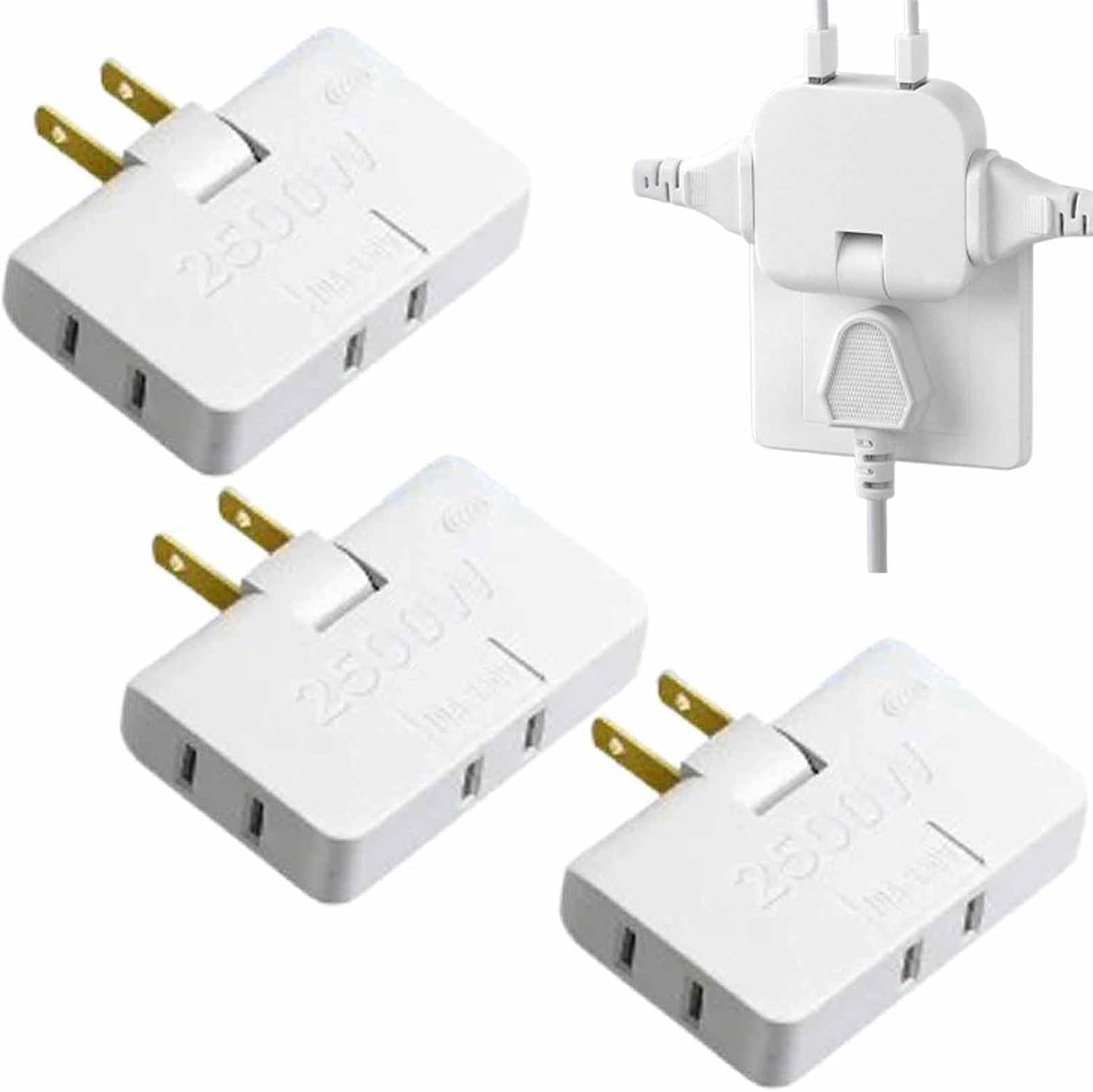 Rotatable Socket Converter, Socket Converter, 3 Way Rotatable Socket ...