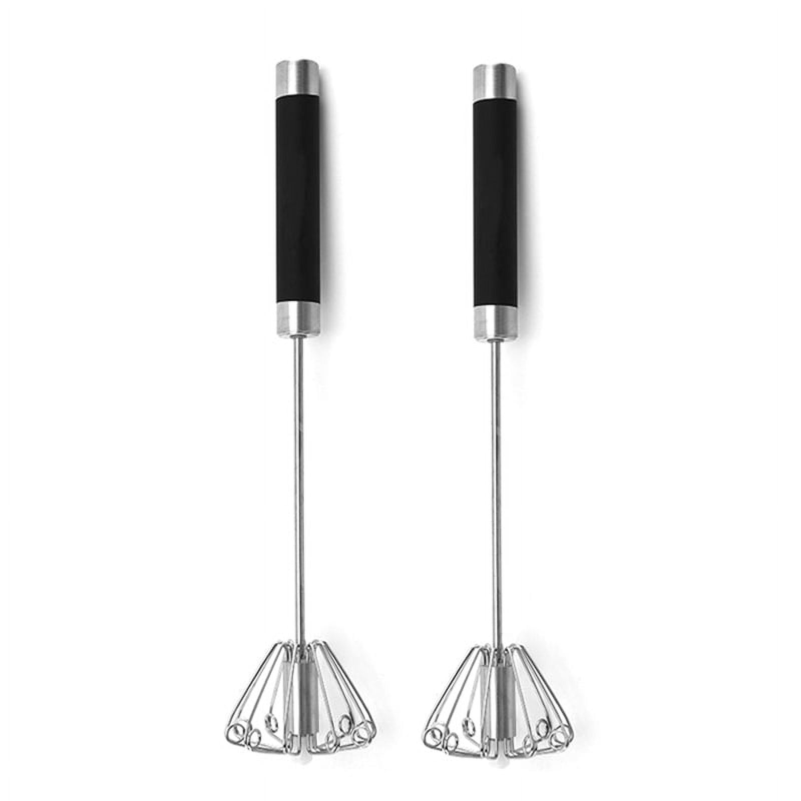 Rotatable Stainless Steel Kitchen Mixer Manual Whisk Egg Beater ...