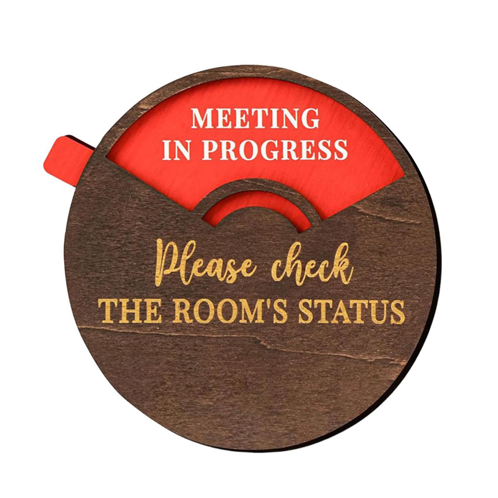 Rotatable Wooden Office Door Sign Meeting in Progress Office Door Busy ...
