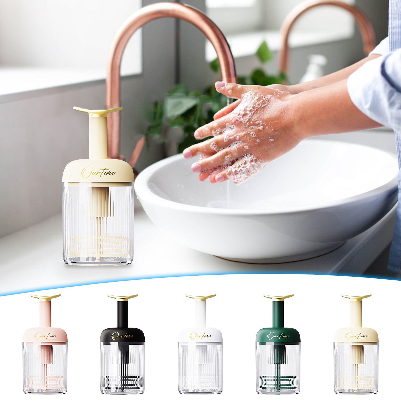 Rotate The Bubbler To Bubble The Facial Cleanser And Shampoo. Manually ...