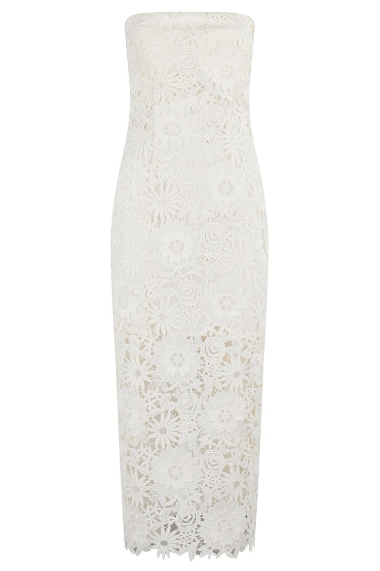 Rotate 3D Lace Midi Dress (Women's) - Walmart.com