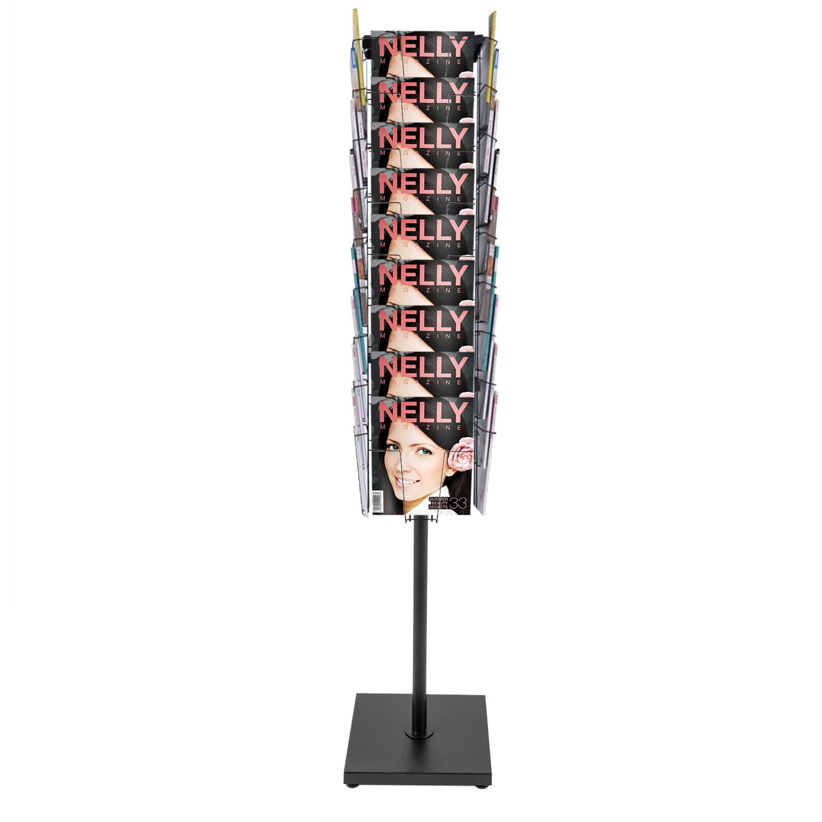 Rotated 360 Degrees Magazine News Rack Office Display Rack Organizer ...