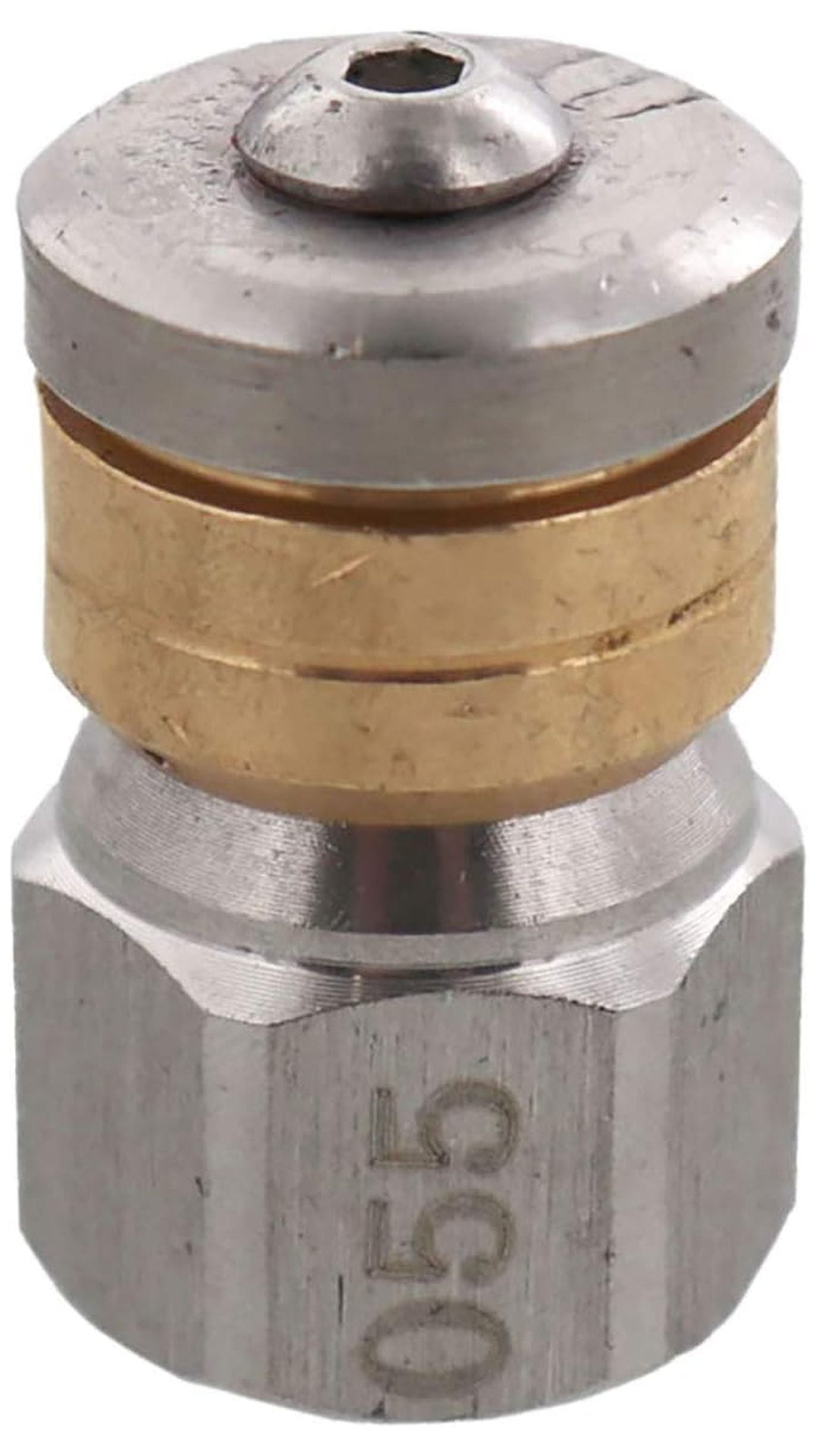 Rotating 3/8 in. Sewer Jetter Drain Cleaning Nozzle, 5.5 Orifice, 4000 ...