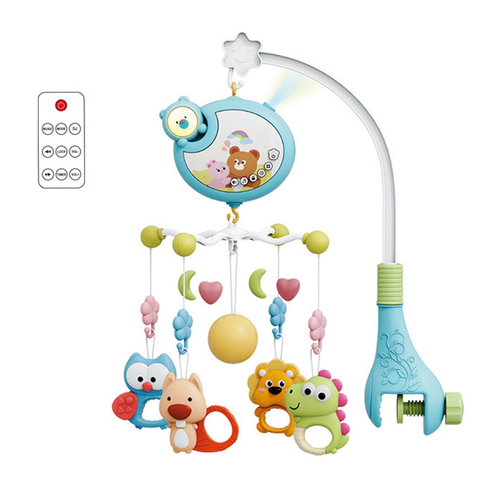 Rotating Baby Crib Mobile Musical Projector Remote Operated 400 Songs ...