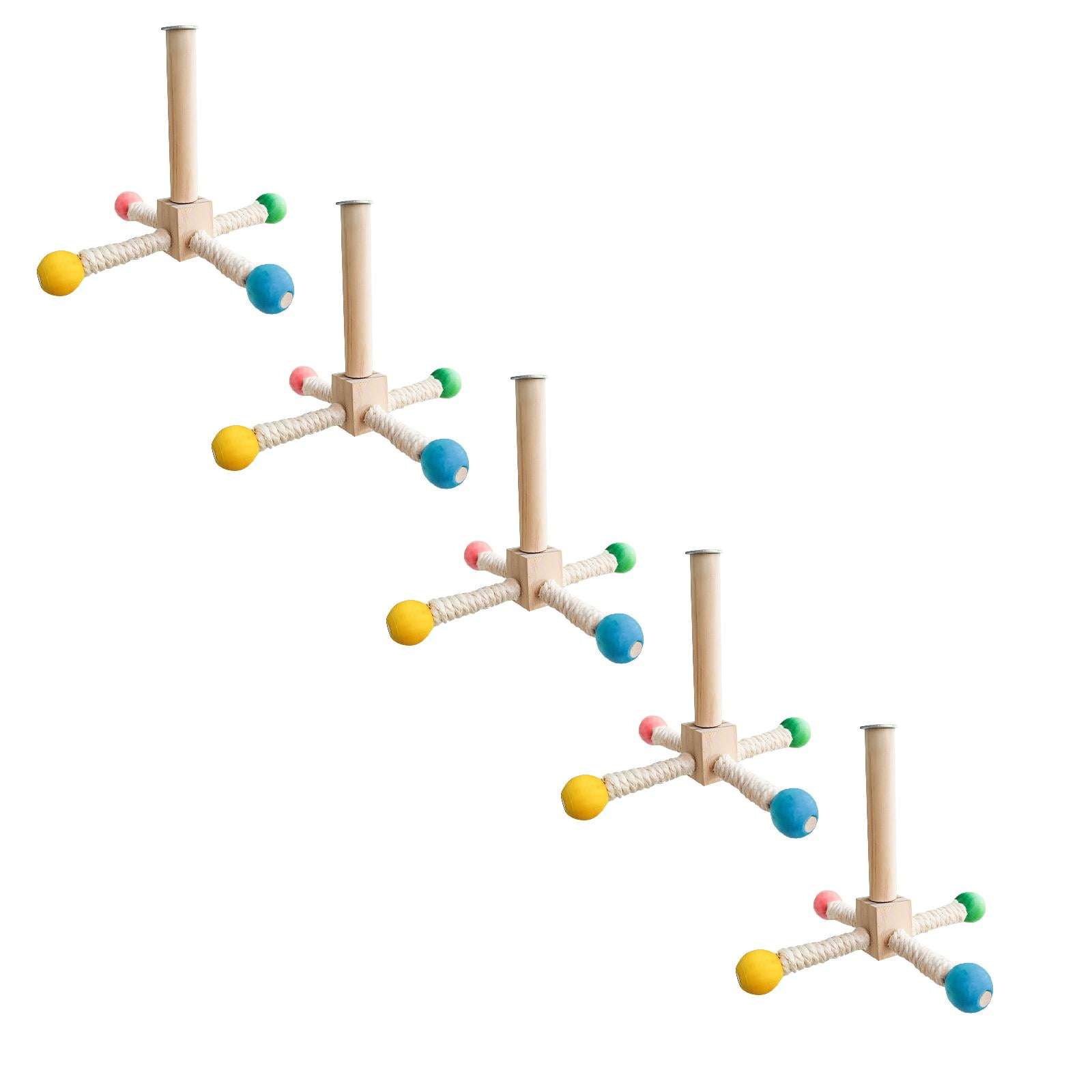 Rotating Bird Stand Perches Toy 360° Interactive Spinning Parakeets ...