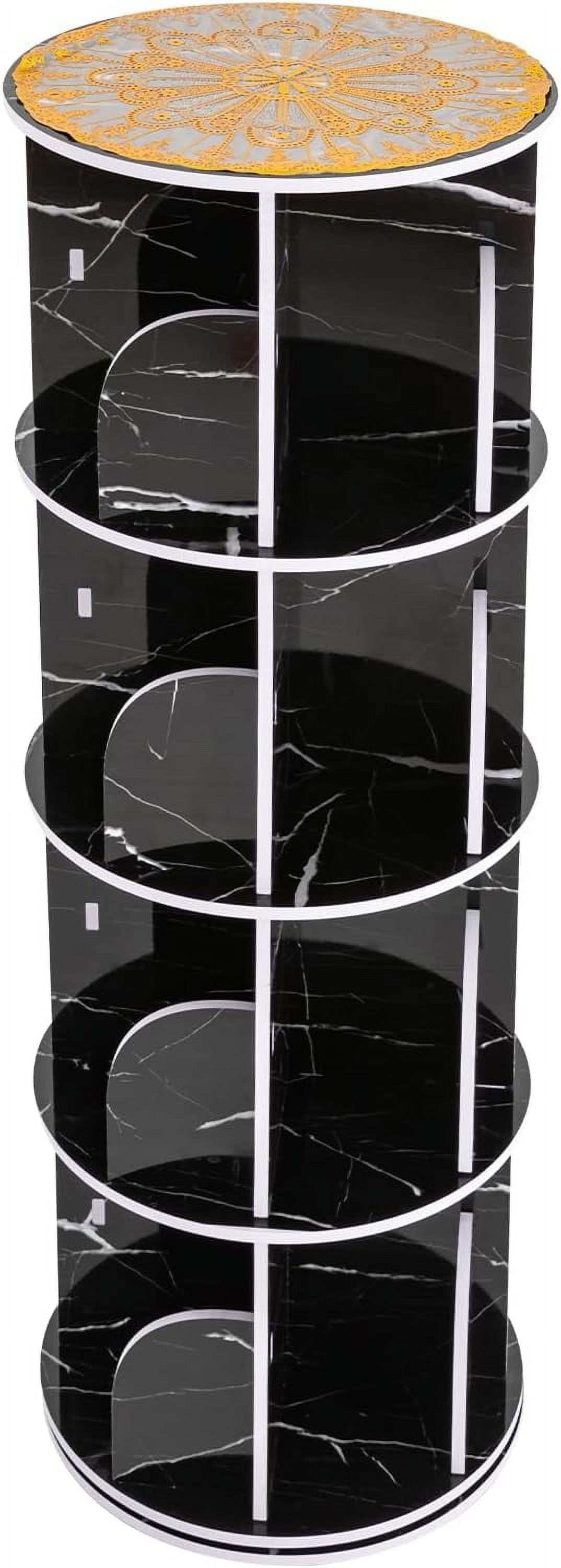 Rotating Book Display Stand,4-Tier Floorstanding Rotating Bookcase Rack ...