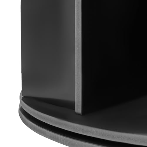 Rotating Bookshelf, 3-Tier Corner Bookcase Spinning Bookshelf, Floor ...