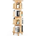 Rotating Bookshelf, 360 Display Spinning Bookshelf 4 Tier Revolving ...