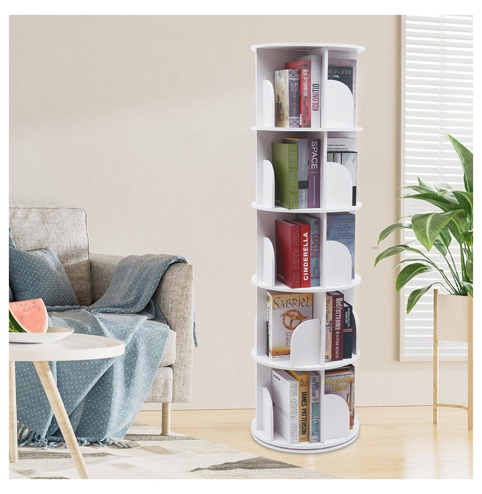 Rotating Bookshelf Bookcases Bookshelf for Kids Spinning Bookshelf ...