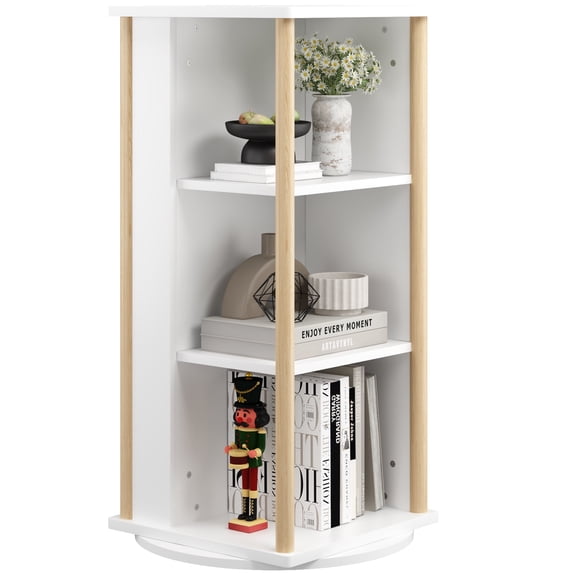 Rotating Bookshelf Kids, 3 Tier Rotating Bookshelf Tower with ...