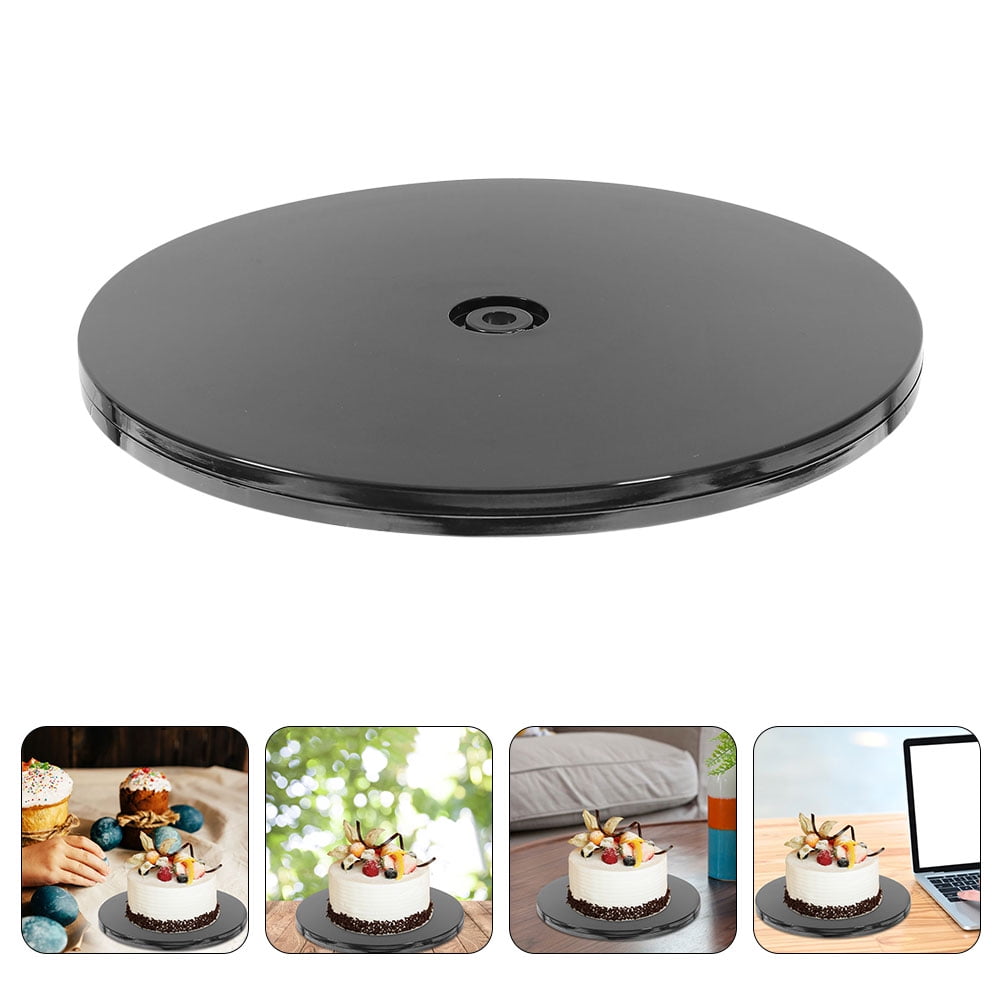 Rotating Cake Stand Display Turntable Base Display Server Tray for ...