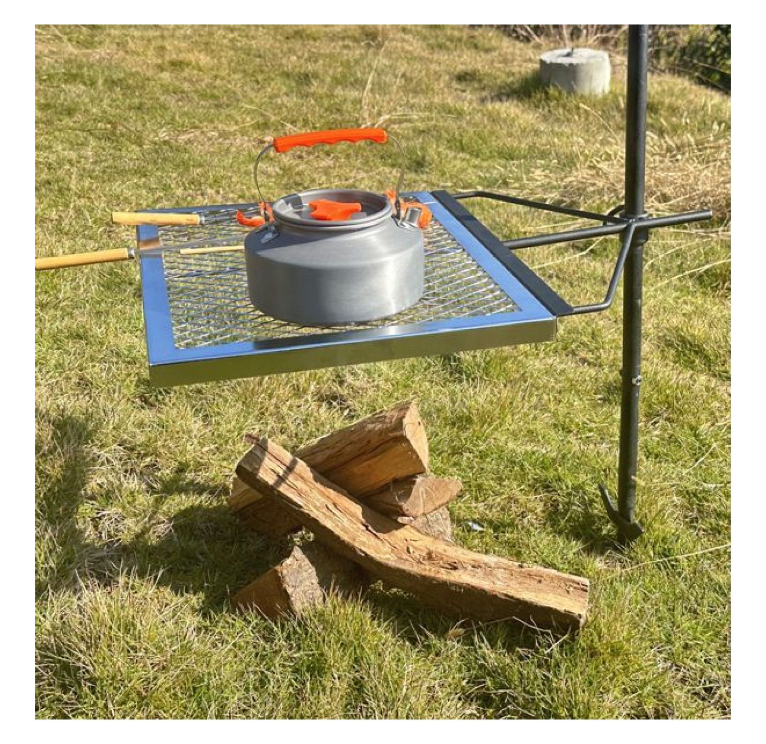 Rotating Campfire Grill, Grill,Heavy Duty Steel Grill,360° Adjustable ...