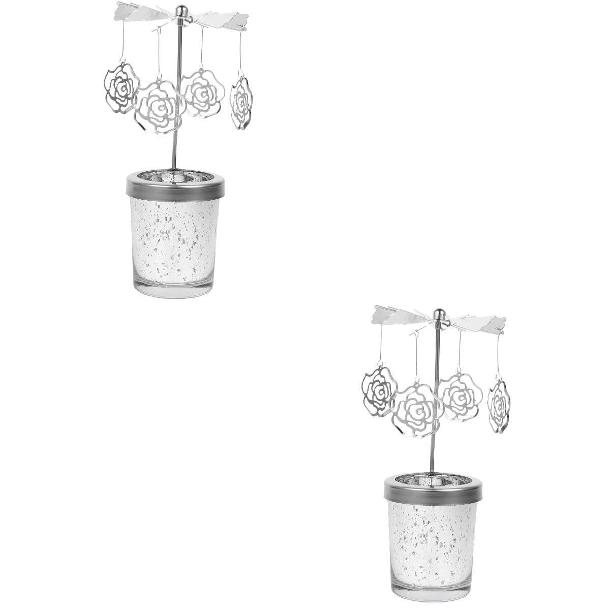 Rotating Candlestick Decorations Vintage Dinner Table Holder Desktop ...