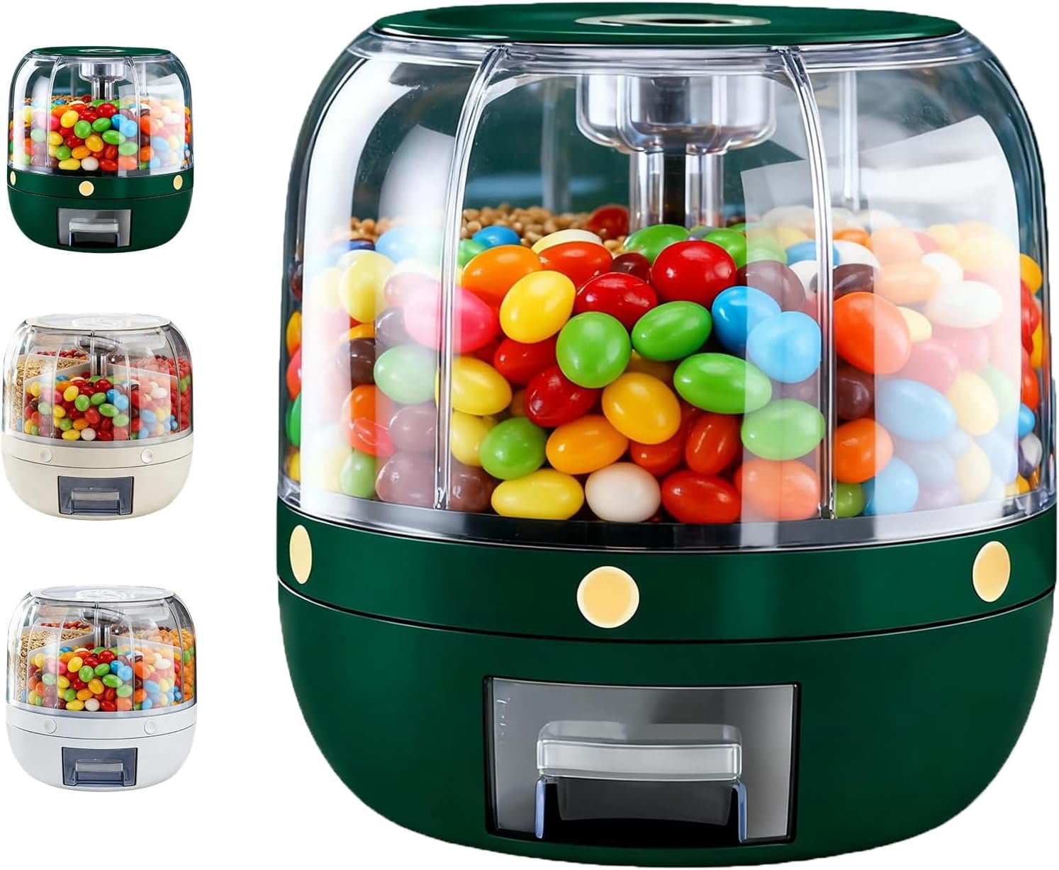 Rotating Candy Dispenser, Candy Dispenser Countertop, 2026 New 360 ...