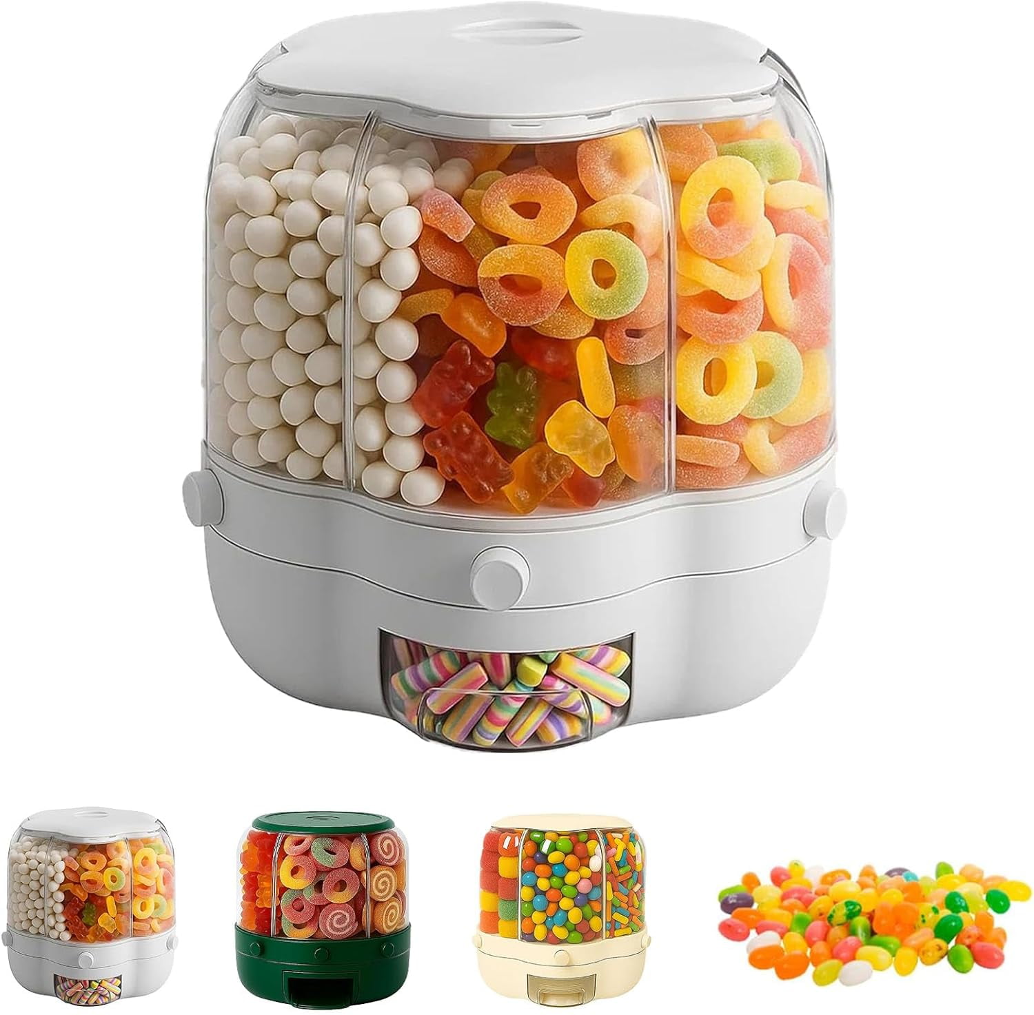 Rotating Candy Dispenser Countertop (S/M), 6-Grid Classification ...