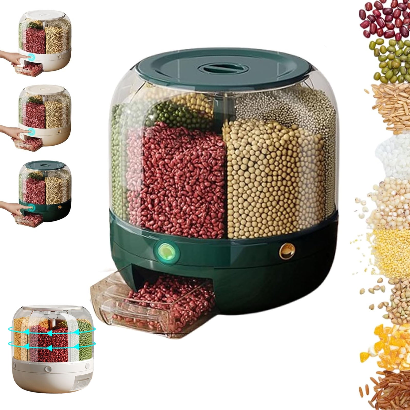 Rotating Candy Dispenser Multi Countertop,Candy Dispenser Rotating with ...