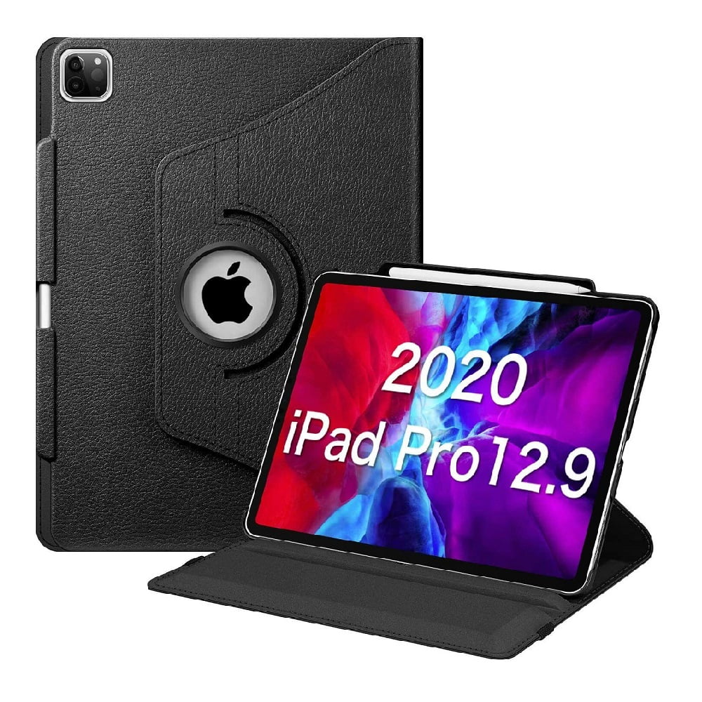 Rotating Case Smart Stand Cover Black Color for iPad Pro 12.9 4th ...