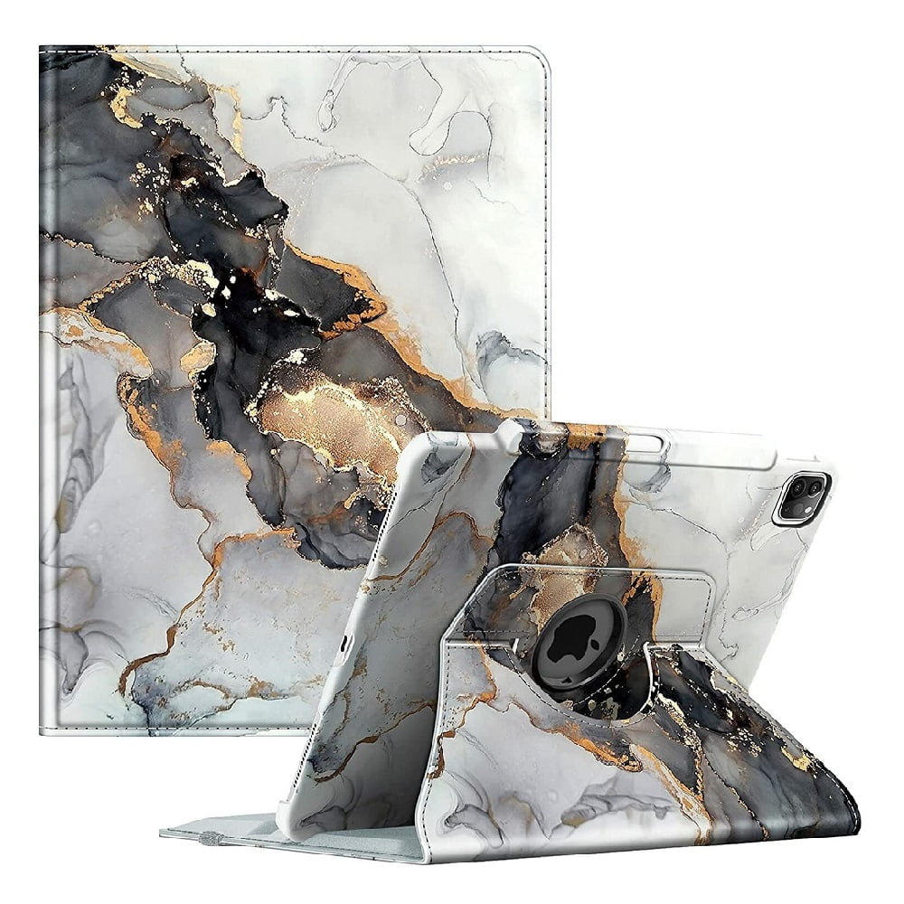 Rotating Case Smart Stand Cover Cloudy Marble Color for iPad Pro 12.9 ...