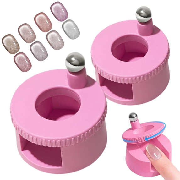 Rotating Cat Eye Magnet, 2026 Upgraded Glass Bead Nail Magnet, 360 ...
