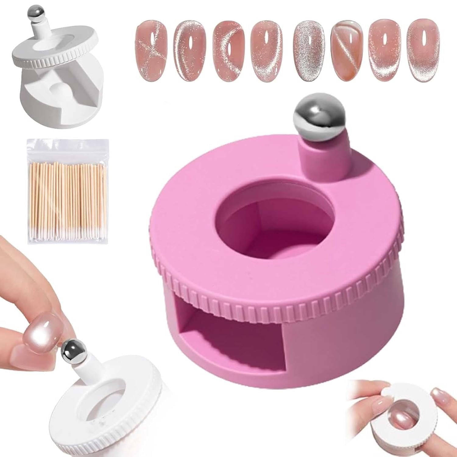 Rotating Cat Eye Magnet, Automatic Glass Bead Suction Of Cat Eye Nail ...