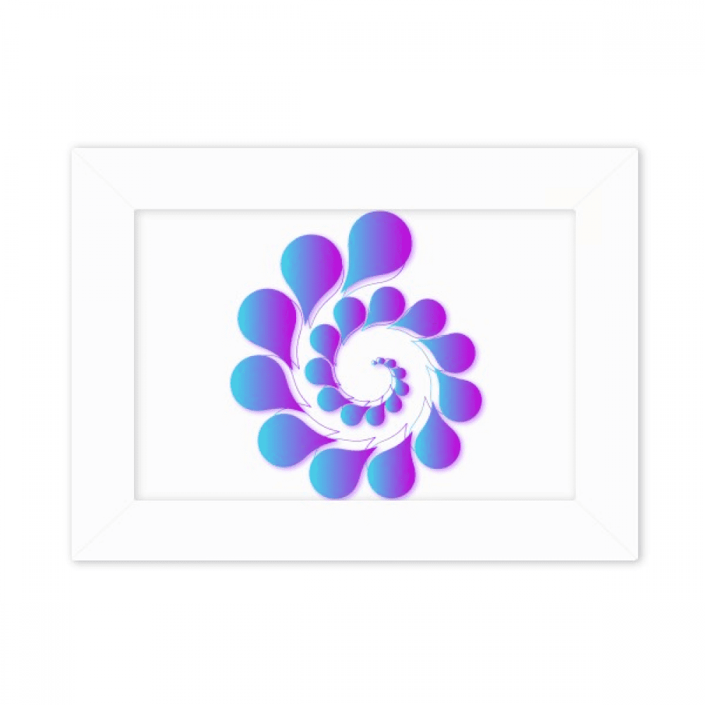 Rotating Center Spiral Droplets Photo Mount Frame Picture Art Painting ...