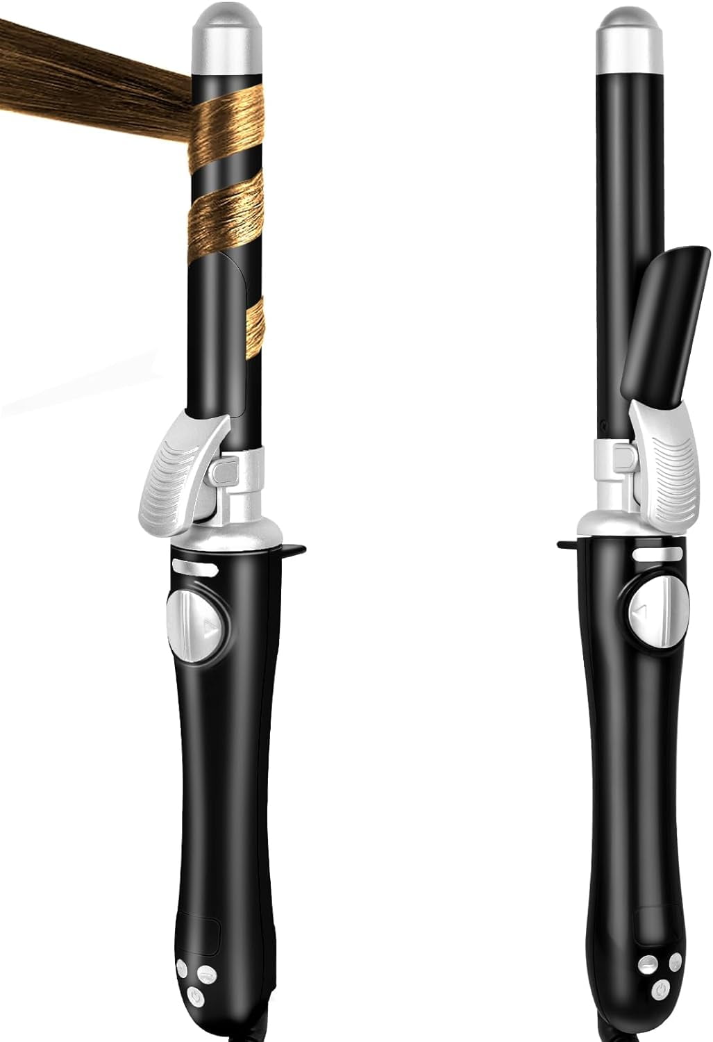 Rotating Curling Iron 1 Inch, Automatic Curling Wand, Professional Hair ...